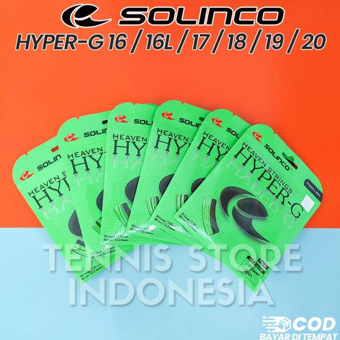 Jual Senar Tennis Solinco Hyper-G 1Set Original | Shopee Indonesia