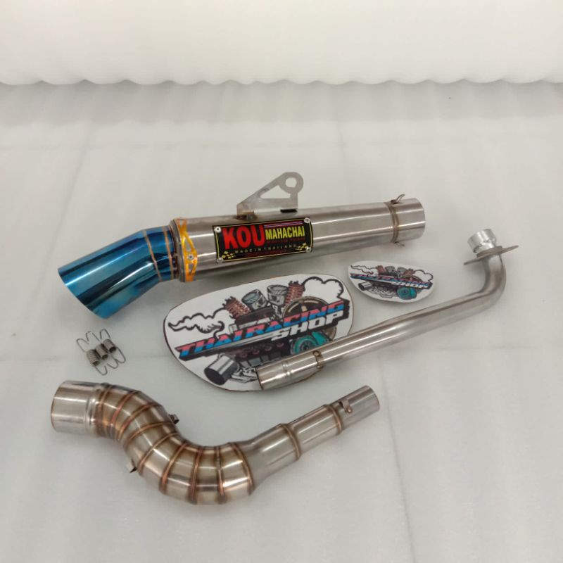 Jual KOU MAHACHAI conical open Specs exhaust pipe for xrm wave fury ...
