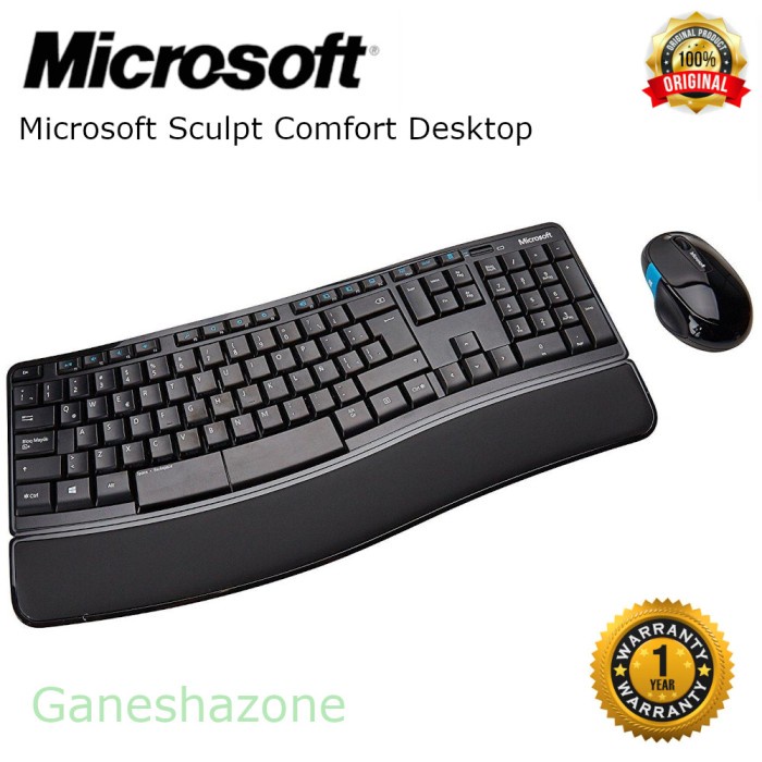 Jual MICROSOFT SCULPT COMFORT DESKTOP WIRELESS KEYBOARD MOUSE ORIGINAL ...