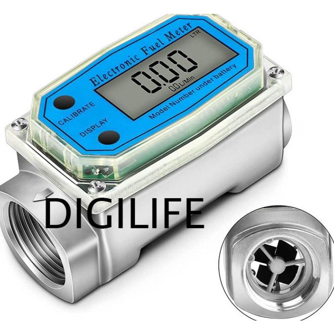 Jual Turbine Water Flow Meter 1" Digital 1 Inch Fuel Solar Npt Wg1 Diesel | Shopee Indonesia