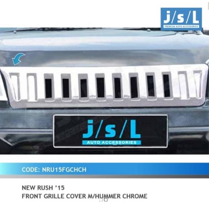 Jual Original New Rush Terios 2015-2017 Grill Depan Model Hummer Front ...