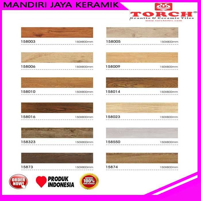 Jual KERAMIK TORCH / KERAMIK MOTIF KAYU 15X80 SERIES GRADE A | Shopee Indonesia