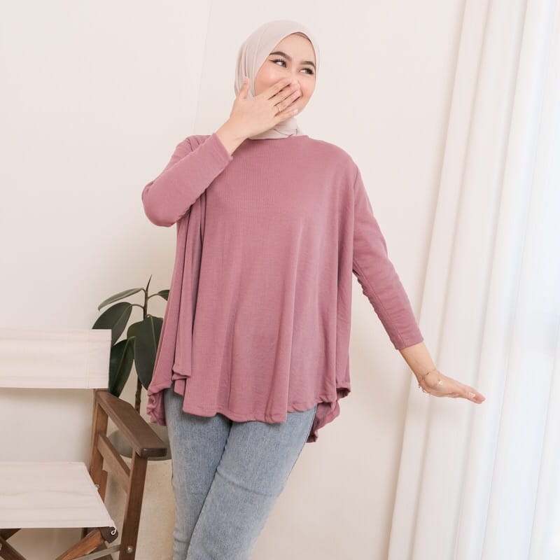 Jual Tokogo.id - Atasan Wanita Olivia Blouse Rib Knit | Shopee Indonesia