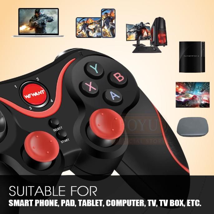 Jual Gamepad Android Foyu Bluetooth Joystick PC Wireless Controller ...