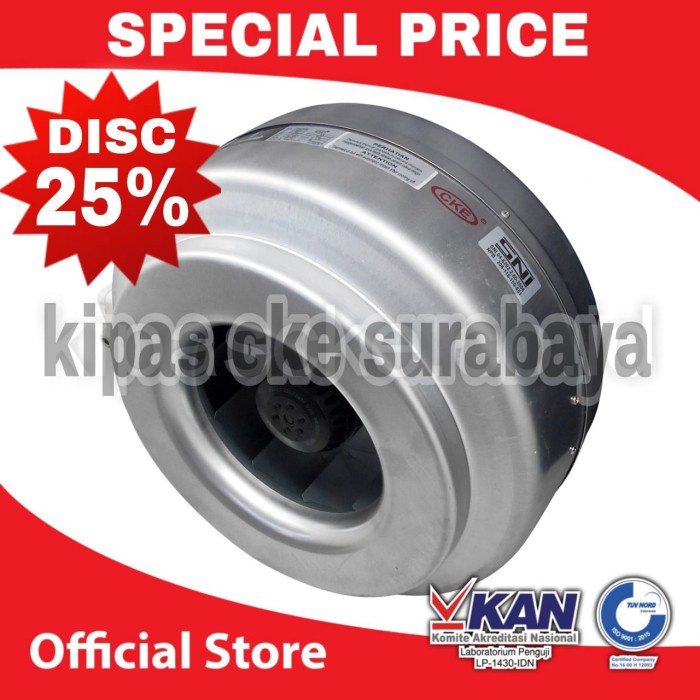 Jual NEW SERIES CKE DUCT INLINE CI-CDI315 12.6 INCH INLINE FAN DUCT FAN ...