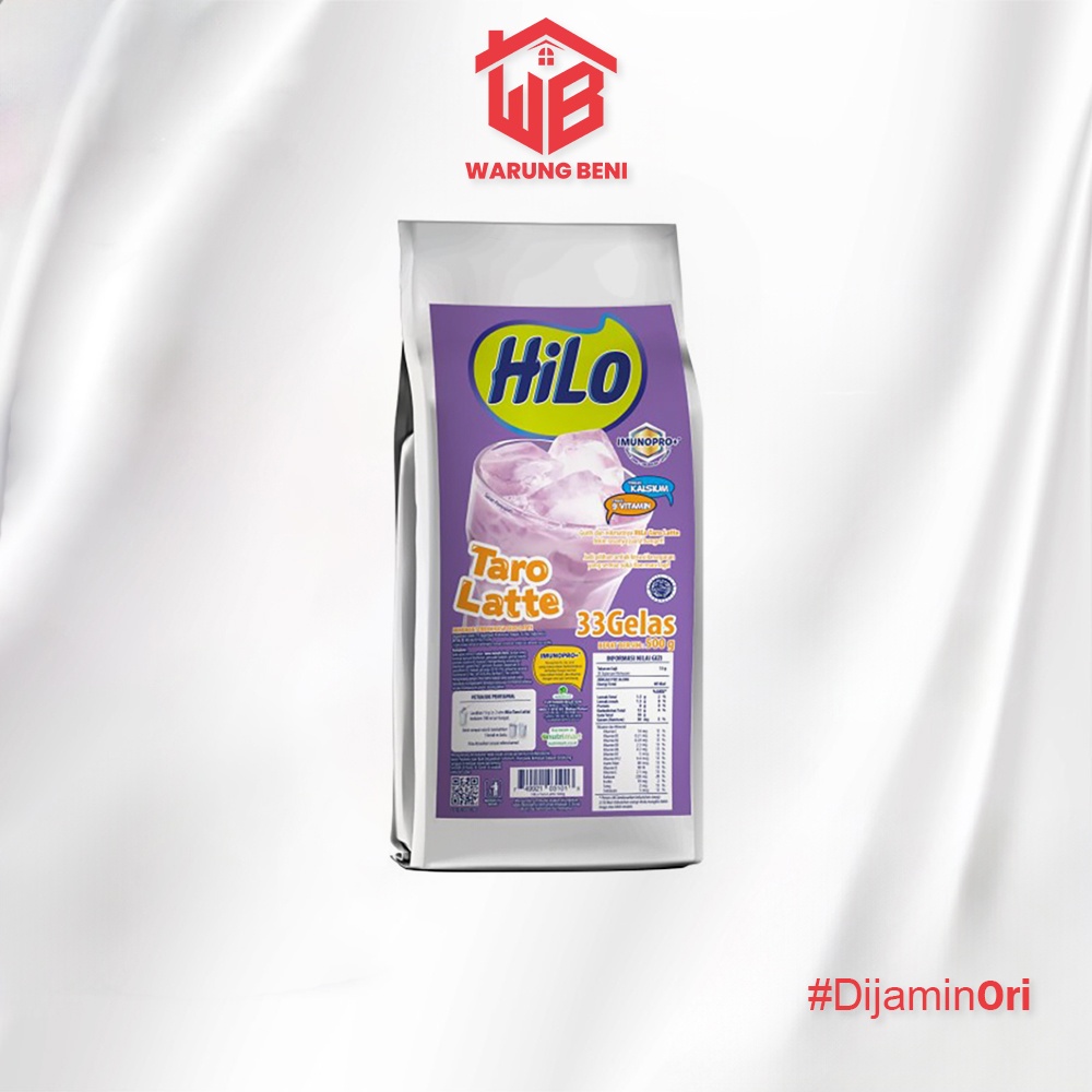 Jual HiLo Powder Drink Minuman Tinggi Kalsium Taro Latte (10 Sachet ...