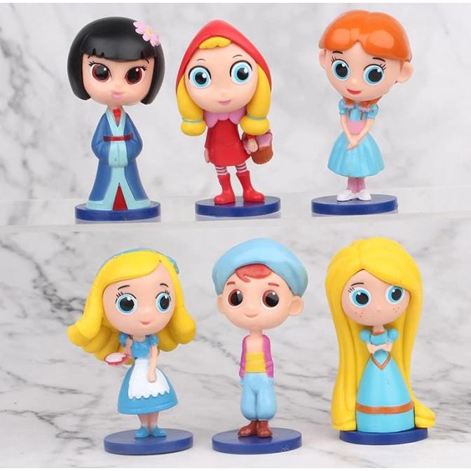Jual BARANG TERBARU !!! Little Red Riding Hood Mini PVC Figure 6pcs/set ...