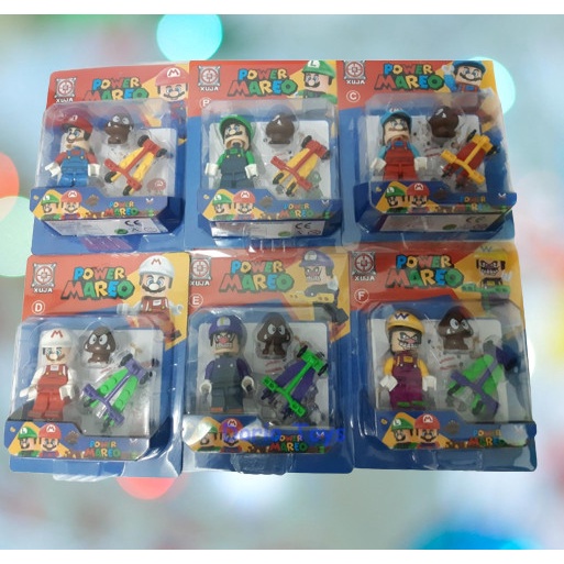 Jual Brick Action Figure Super Mario Bros and Luigi Mainan Balok ...