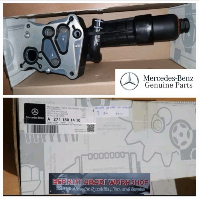 Jual [New Ori] Genuine Mercedes Housing Filter Oli Cooler M271 Cgi ...