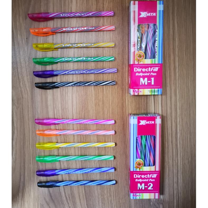 Jual Pulpen/Bolpoin Pen Lilin XData M1 M2 Tinta Hitam Biru Eceran & Lusinan | Shopee Indonesia