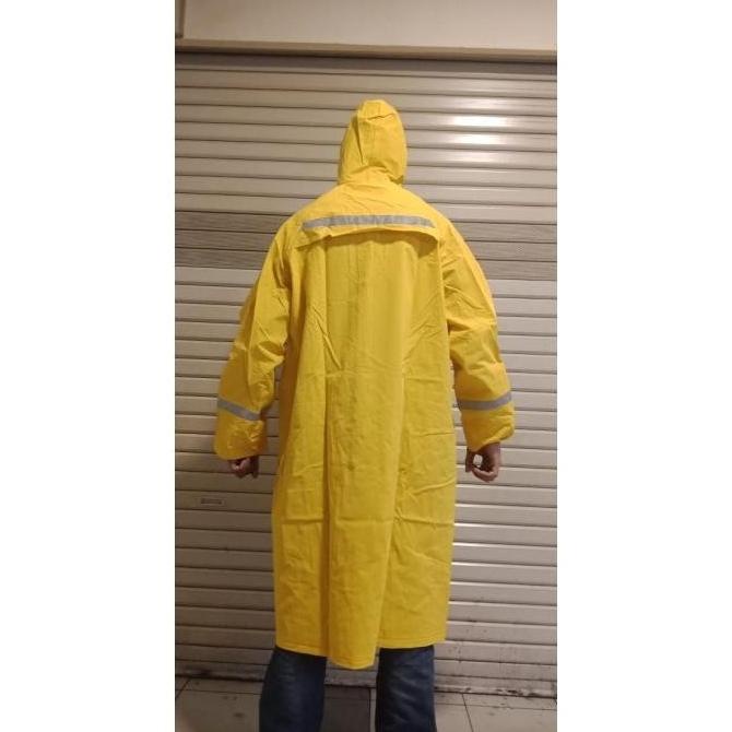 Jual ! JAS HUJAN PROYEK PONCO KUNING / RAIN COAT TERUSAN YELLOW ...
