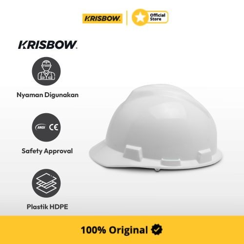 Jual Update!! Krisw Brim Helm Keselamatan Kerja Hdpe - Putih Srh10W ...