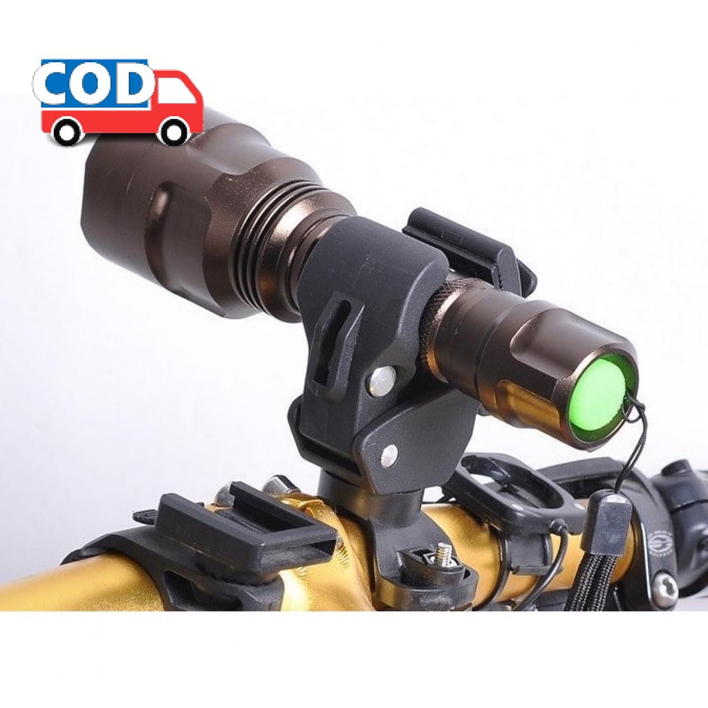 Jual Holder Senter di Stang Sepeda Klem Penjepit Penyangga Flashlight Bike Kokoh Torch Bracket ...