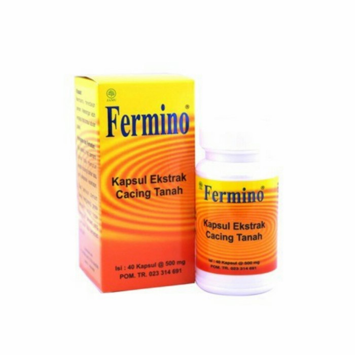 Jual Promo Fermino Kapsul Ekstrak Cacing Tanah 40 Kapsul Obat Tifus ...