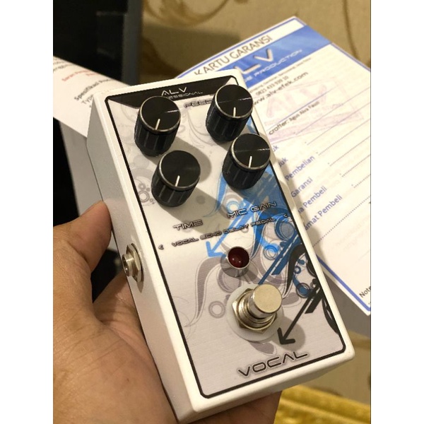 Jual Efek Mic Vocal ALV Stompbox echo delay ada footswitch | Shopee ...