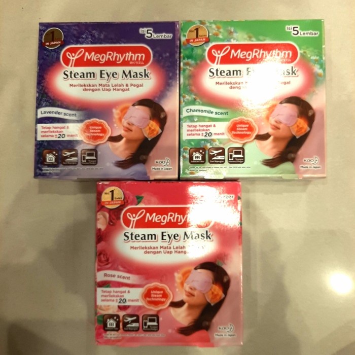Jual Megrhythm Steam Eye Mask Isi 5 LembarMasker Mata Japan | Shopee ...