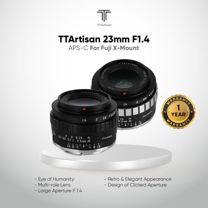 Jual TTArtisan 23mm F1.4 APS-C for Fuji X Mount Lens Camera | Shopee Indonesia