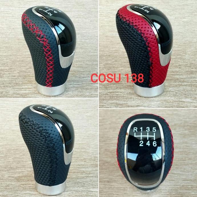 Jual Ready Universal Shift Knob Tuas Transmisi Kulit Manual 6 Speed ...