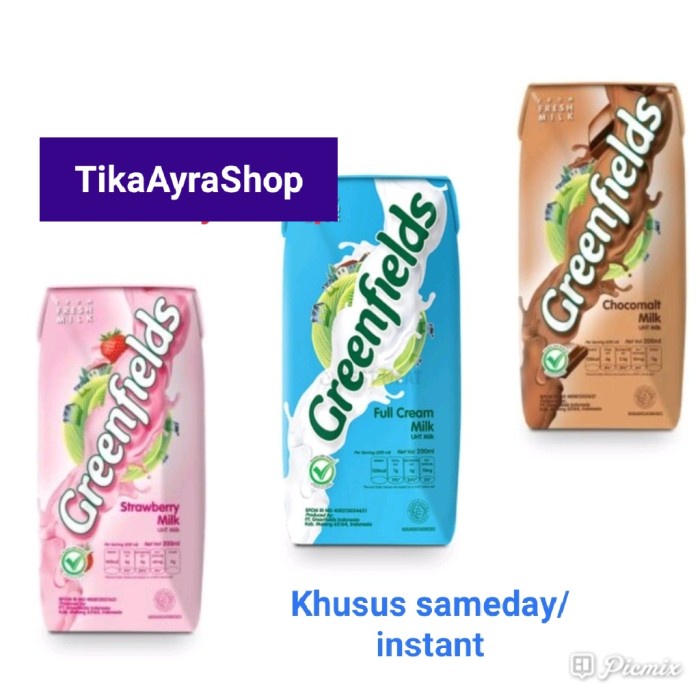 Jual Greenfields Uht 200Ml Isi 24 Pcs | Shopee Indonesia