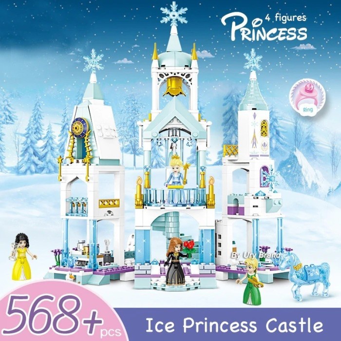 Jual BRICK FROZEN ICE PRINCESS CASTLE ELSA DAN ANNA BIRTHDAY PARTY 608 ...