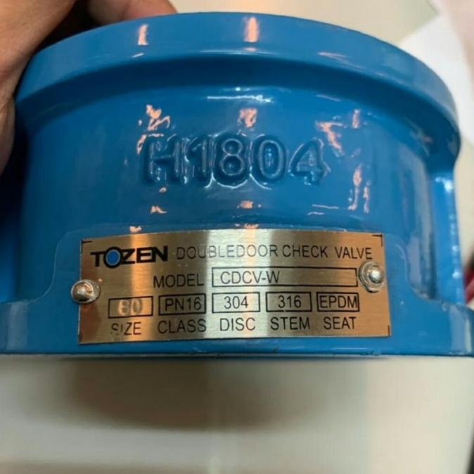 Jual Wafer Check Valve Tozen Jis 10K Cast Iron 4" Inch / Dn 100 ...
