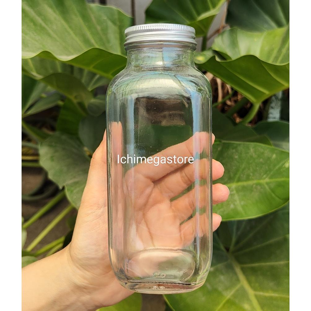 Jual ICHIMEGASTORE Botol Bumbu Dapur Kaca Milk Bottle 500 ml Botol ...