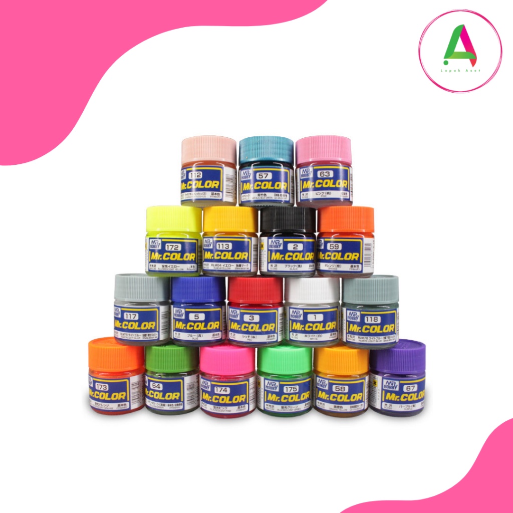 Jual Mr. Hobby Mr. Color Model Kit Paint - White C1 10 ml | Shopee ...
