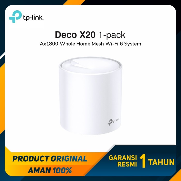 Jual TPLINK DECO X20 AX1800 Whole Home Mesh Wi-Fi 6 1Pack 2Pack 3Pack ...