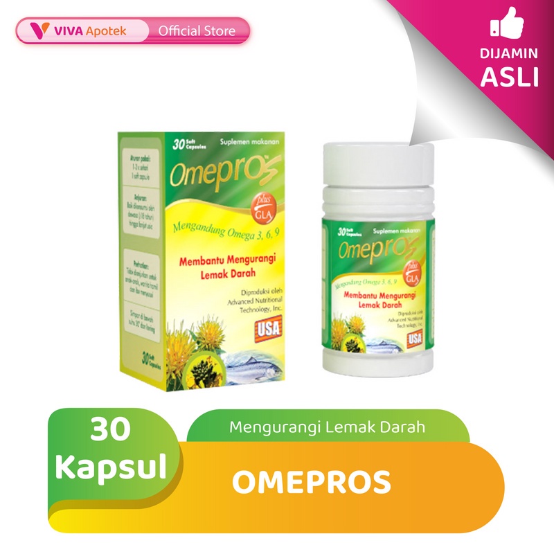 Jual Omepros untuk Mengurangi Lemak Darah (30 Kapsul) | Shopee Indonesia