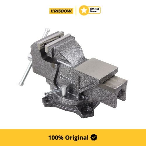 Jual Terbaru Krisbow Bench Vise Ragum Putar With Swivel Base 10 Cm ...
