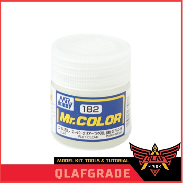 Jual Mr Color FLAT CLEAR C182 / cat gundam model kit airbrush | Shopee Indonesia