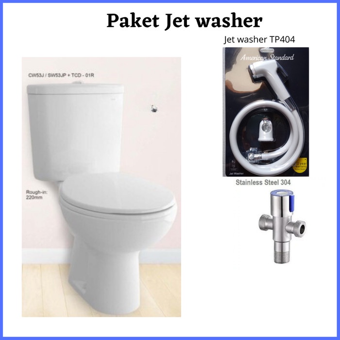 Jual New Closet Duduk Toto Cw53J/Sw53Jp/Tcd-01R Wc Duduk Single Flush ...