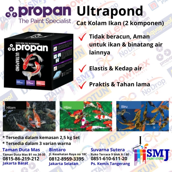 Jual Jual!! Cat Kolam PROPAN ULTRAPOND /Hijau 2,5kg mirip Flexycoat ...