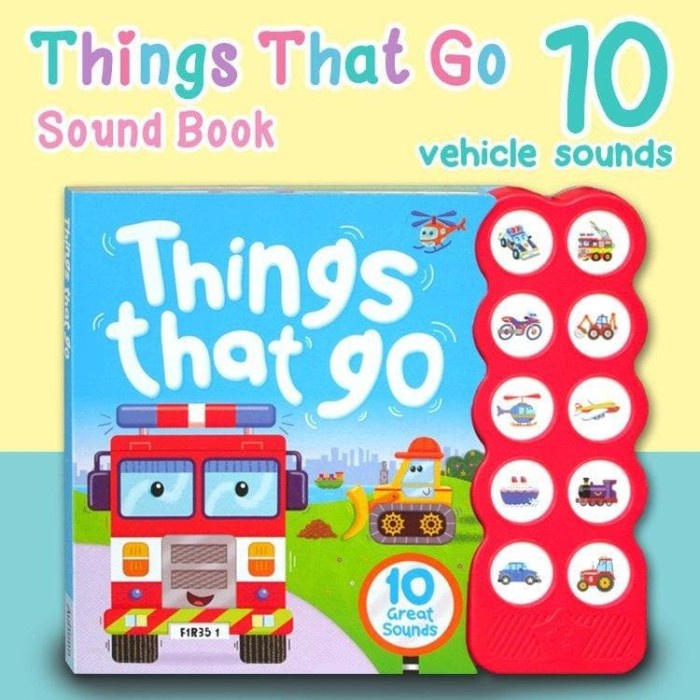 Jual Things That Go Sound Board Book with 10 Great Sounds | Shopee ...