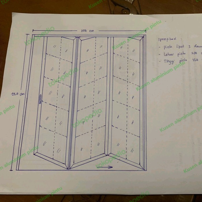 Jual [Ori] Custom Pintu Lipat Alexindo Dan Pintu Expanda Bisa Sameday ...