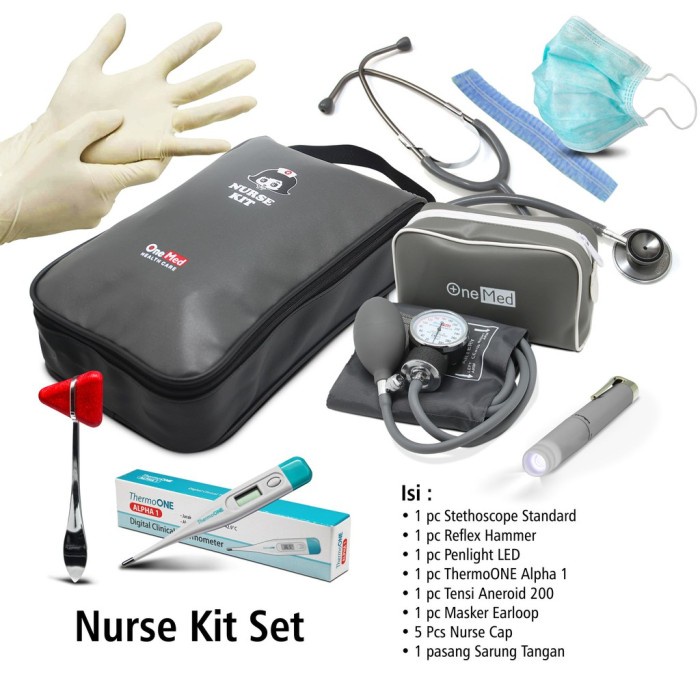 Jual Nurse Kit Set Perlengkapan Suster Tas Nursing Kit Onemed | Shopee ...