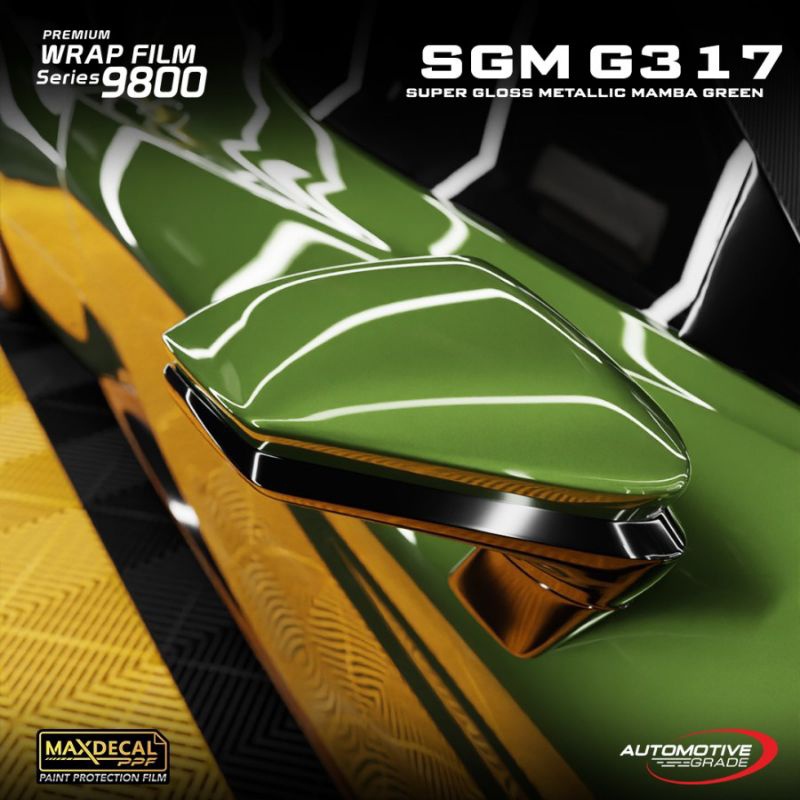 Jual MAXDECAL 9800 SGM G317 MAMBA GREEN Super Gloss Metallic PPF Grade ...
