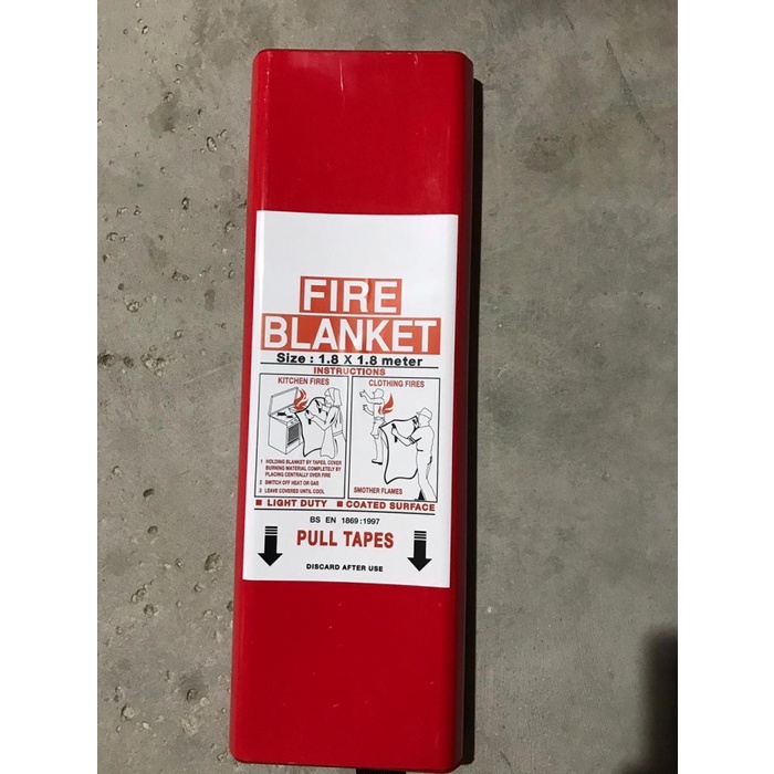 Jual Fire Blanket 1.8 M x 1,8 Meter Kain Selimut Pemadam Api Murah ...