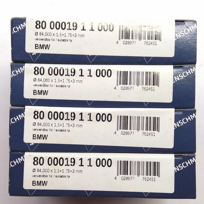 Jual Ring Piston Bmw E30 M40 Standart / Ring Seher Bmw E30 M40 Merk Ks [Kode Ku001Kode Ku002Kode ...