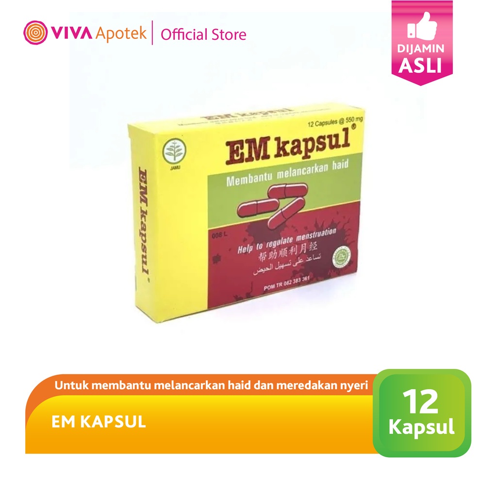 Jual Em untuk Membantu Melancarkan Haid (12 Kapsul) | Shopee Indonesia