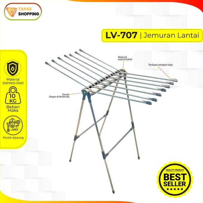 Jual Liveo Jemuran Lipat Lantai Baju LV-707 | Shopee Indonesia