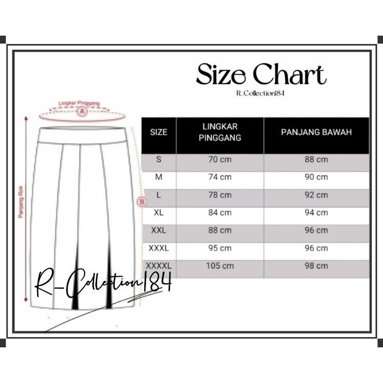 Jual Terbaik Rok SPAN BELAH DUA Sekolah Kerja Putih Hitam Biru SMP Abu ...