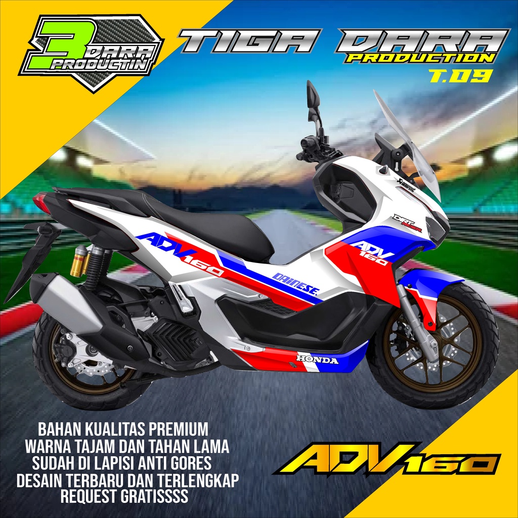 Jual Stiker Decal ADV 160 Full body - Dekal Sticker Motor Honda ADV 160 ...