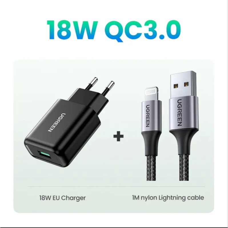 Jual Charger UGREEN for Iphone Kabel MFI 10W / 20W / 30W Standar Charge Fast Charging Original ...