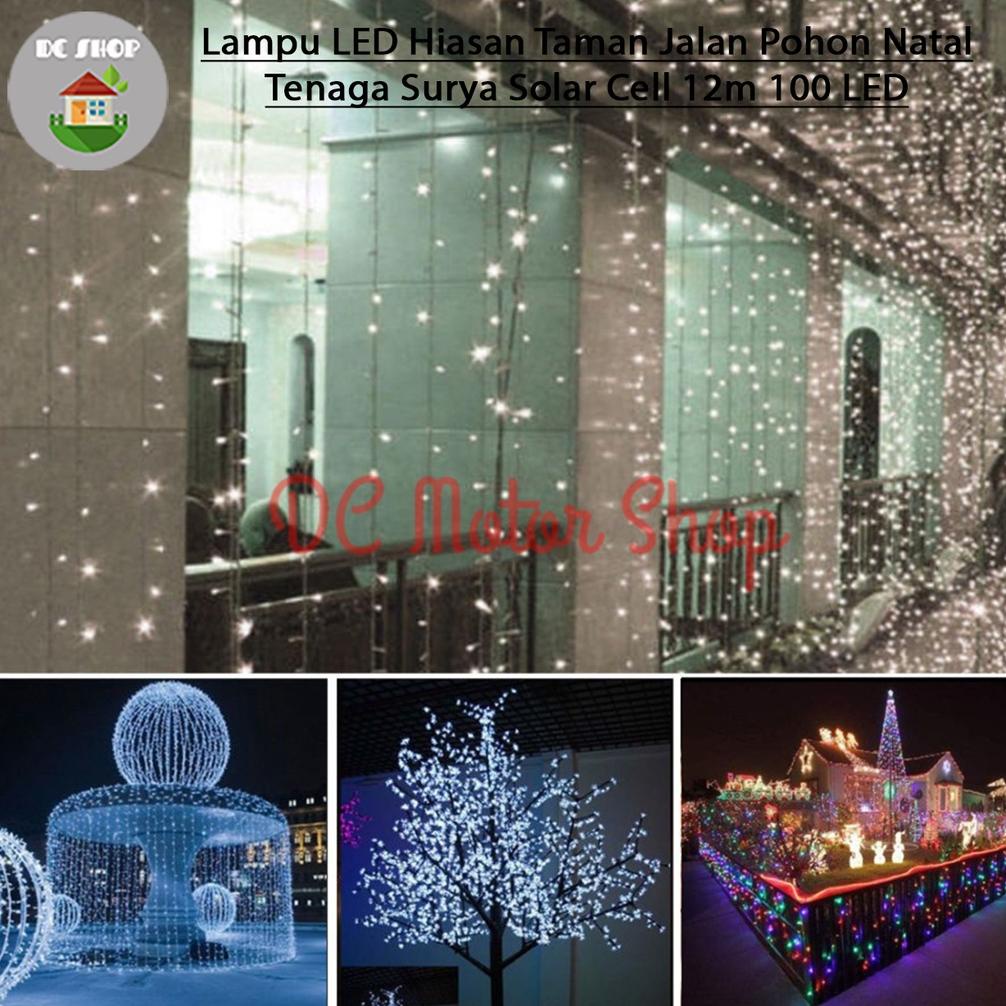 Jual Lampu LED Hiasan Taman Jalan Pohon Natal Tenaga Surya Solar Cell ...