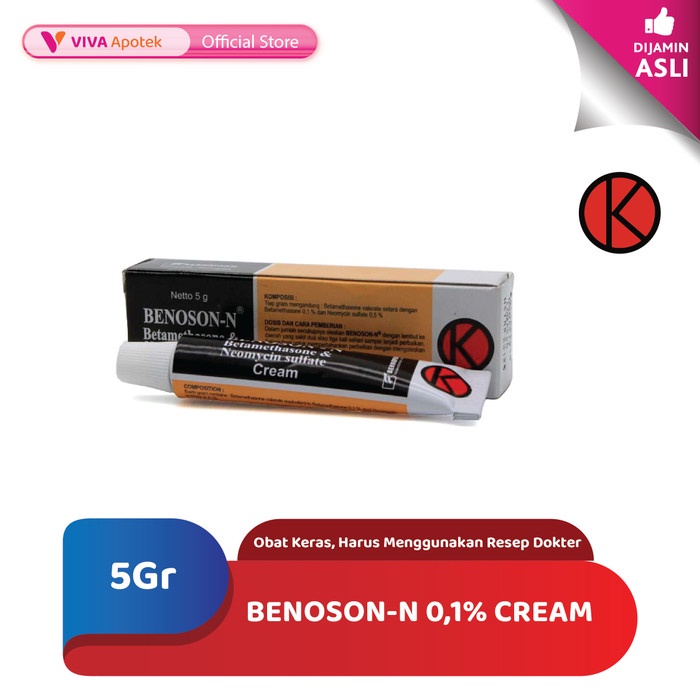 Jual Benoson N 0.1% Cream (5 gr) | Shopee Indonesia