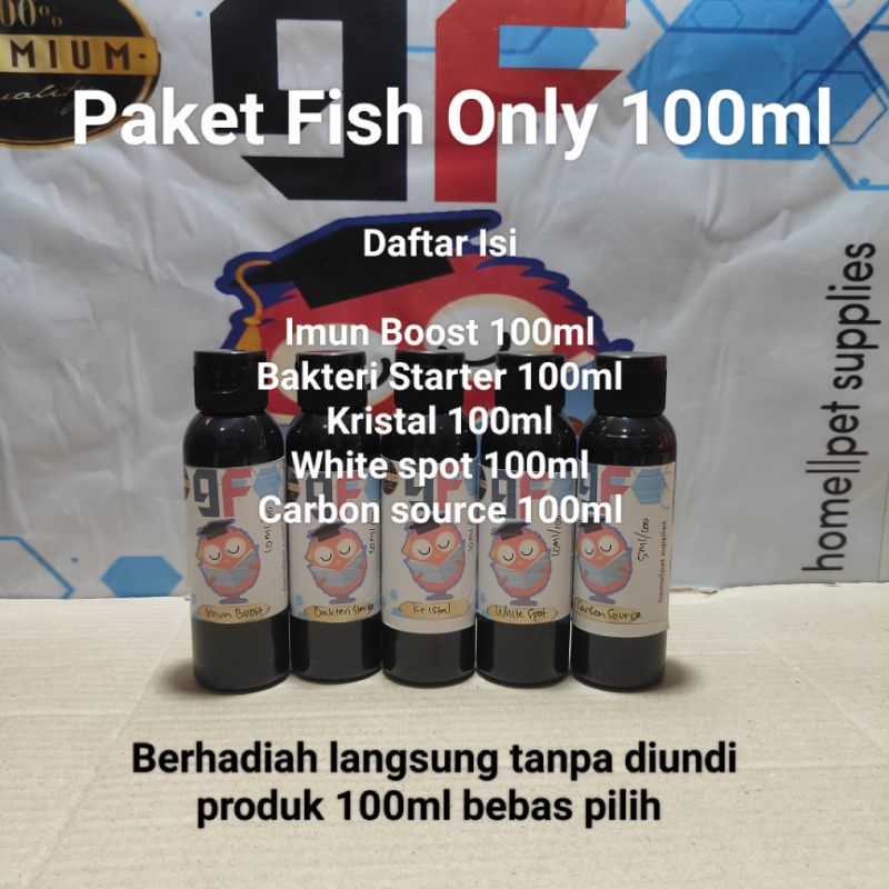 Jual paket aquarium laut fish only 100ml | Shopee Indonesia