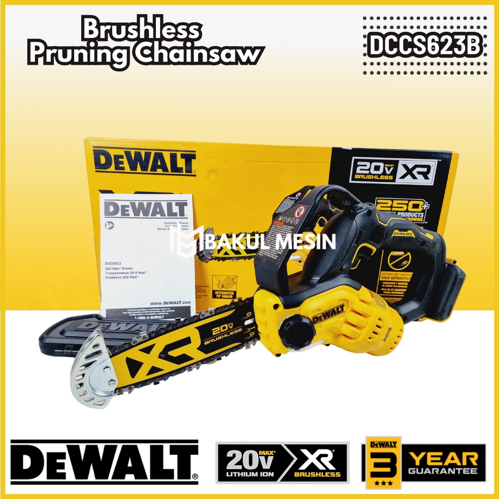 Jual DeWALT DCCS623B Brushless Pruning Chainsaw 20V Mini Chain Saw ...
