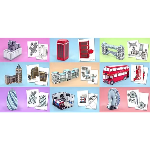 Jual Papercraft Diorama London Landmark Miniatur Kertas | Shopee Indonesia