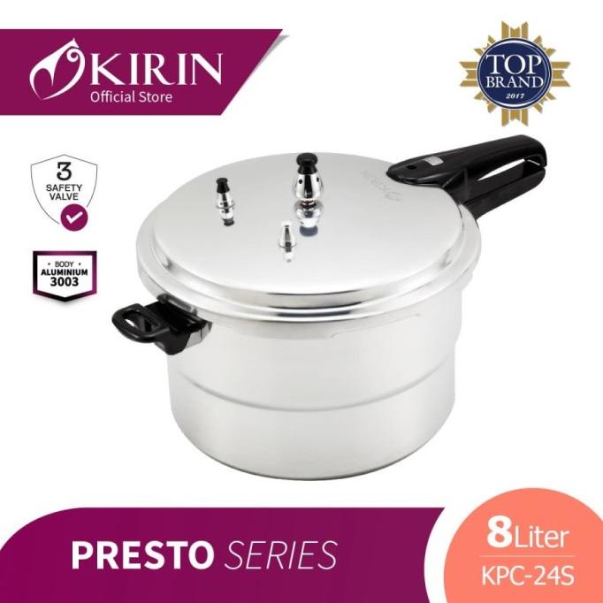 Jual Kirin Pressure Panci Presto Cooker 8 Liter KPC-24S KPC24S | Shopee Indonesia